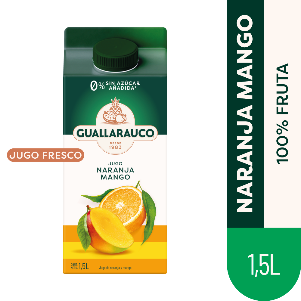 Jugo Naranja Mango 1,5L – Guallarauco
